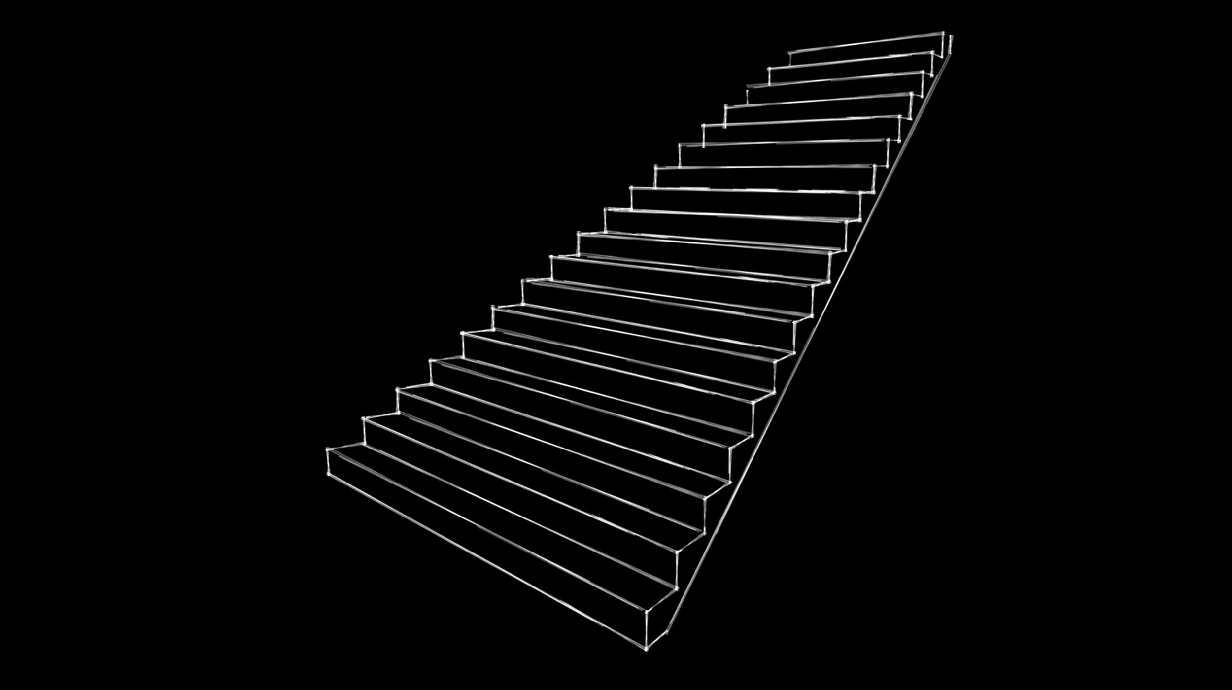 Splayed flight stair | Active Metal