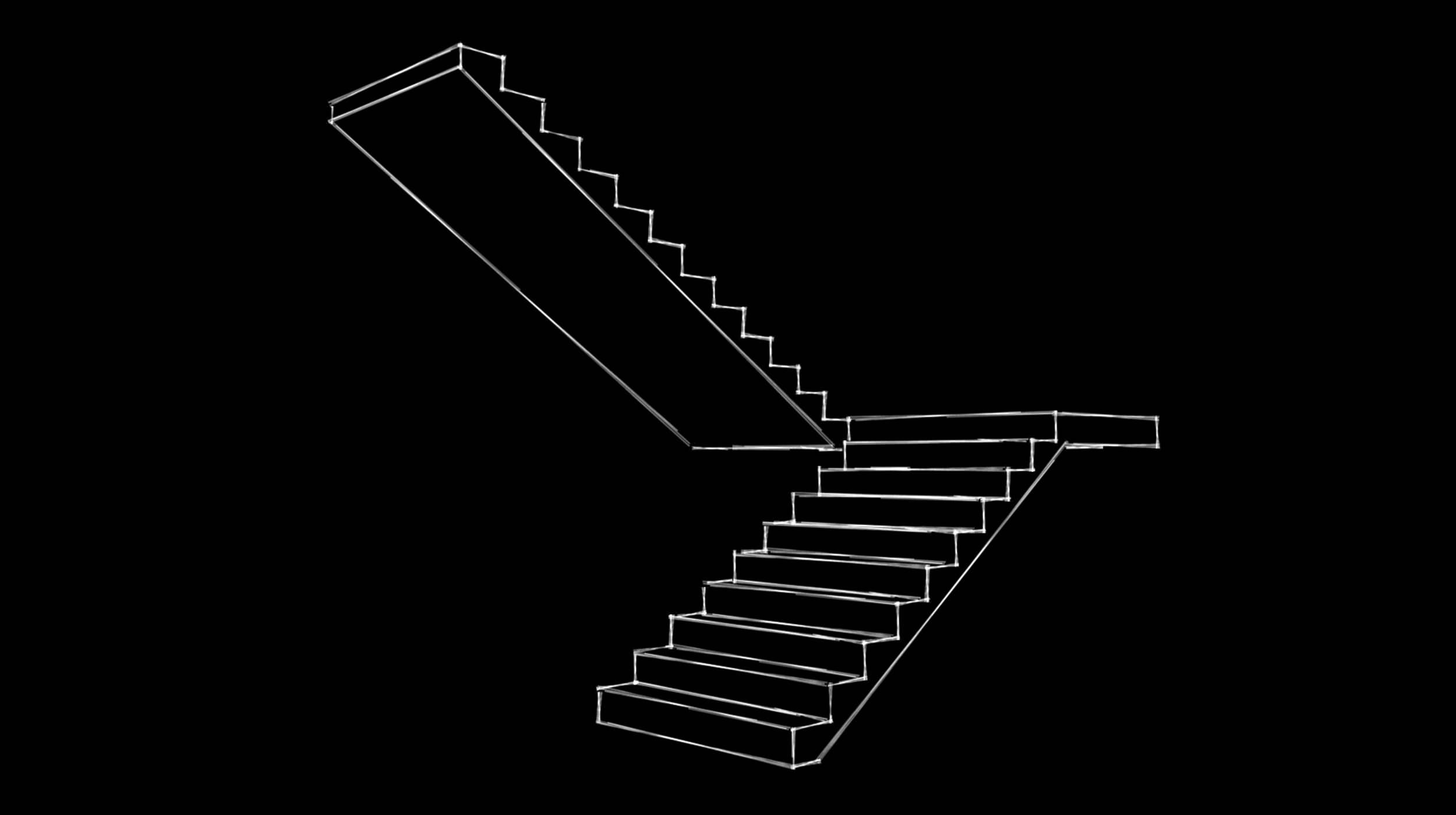 Switch Back Stair – Cantilevered | Active Metal