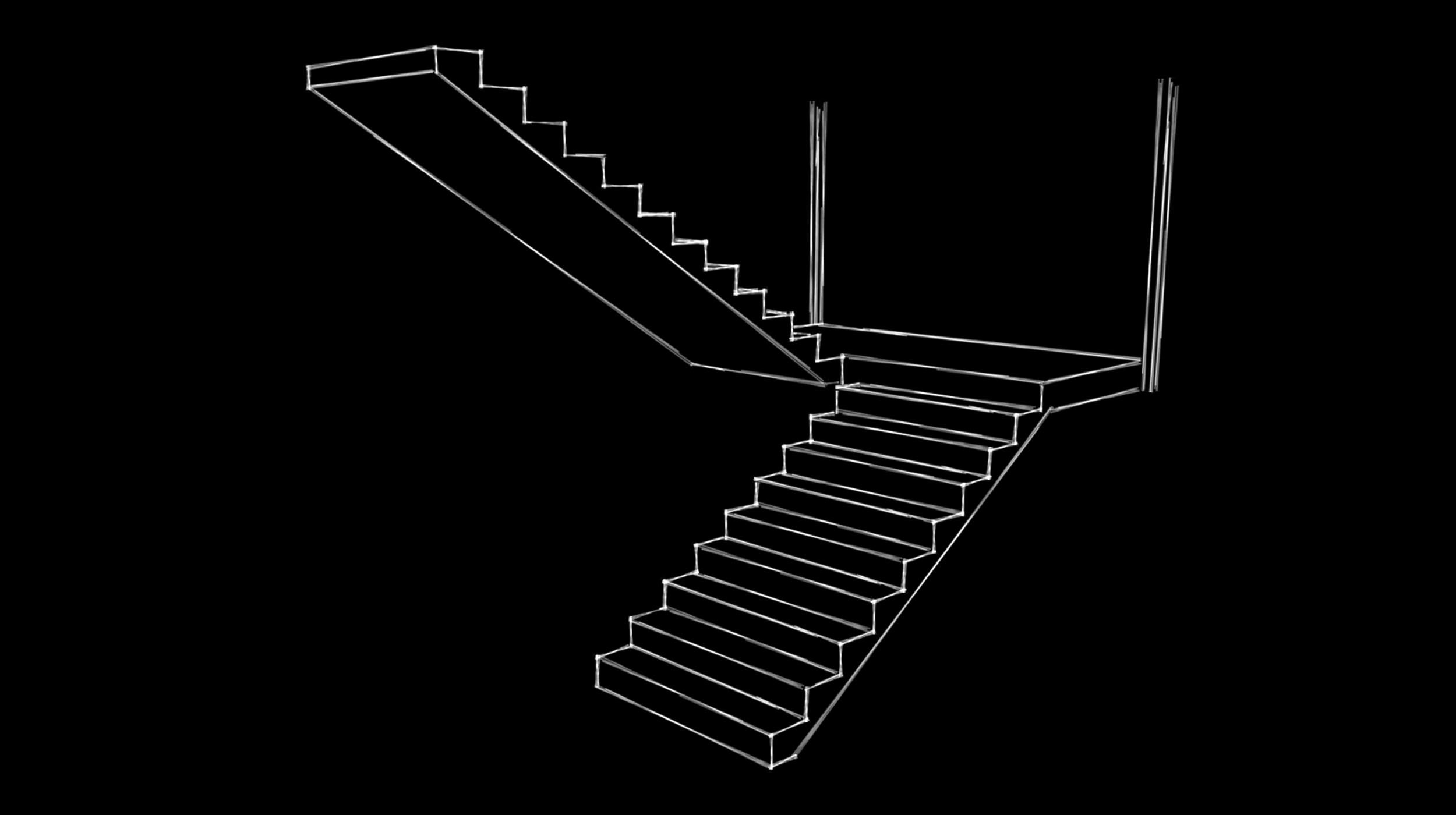 Switch Back Stair – Suspended | Active Metal