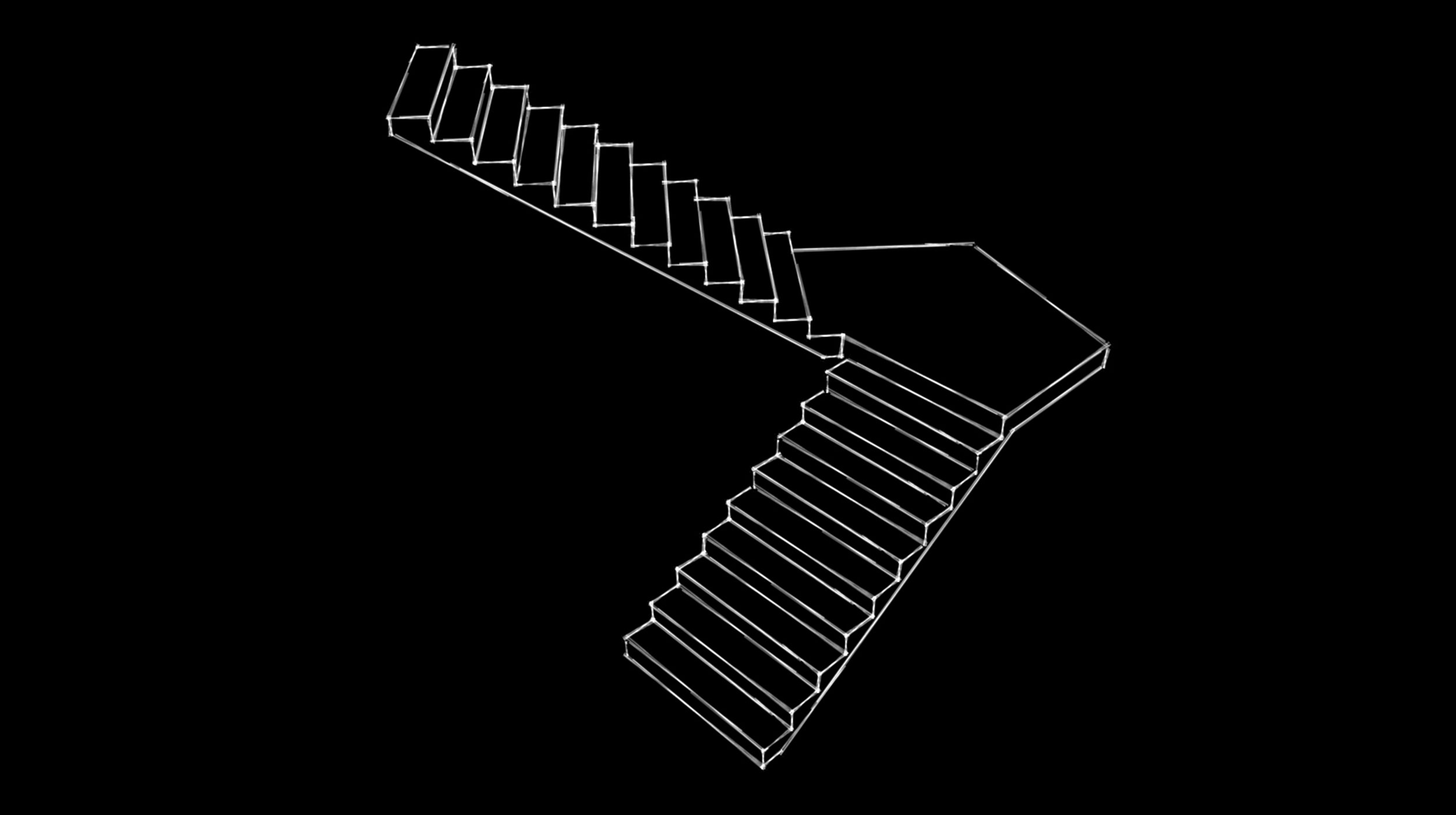Switch Back Stair – Splayed | Active Metal