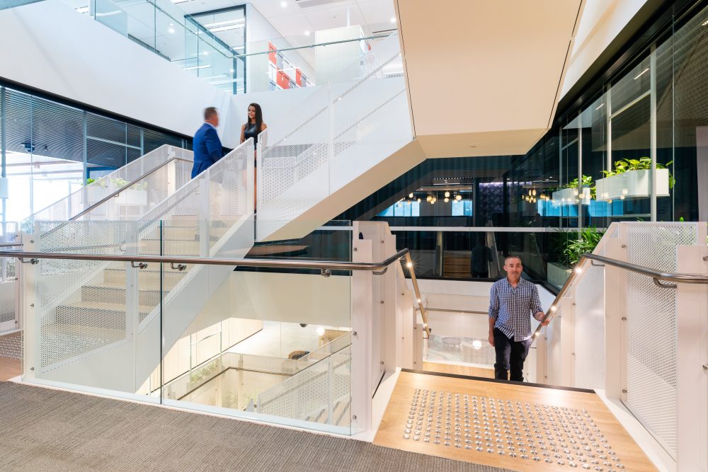 Perforated Metal Staircase | 100 Mount St | Active Metal