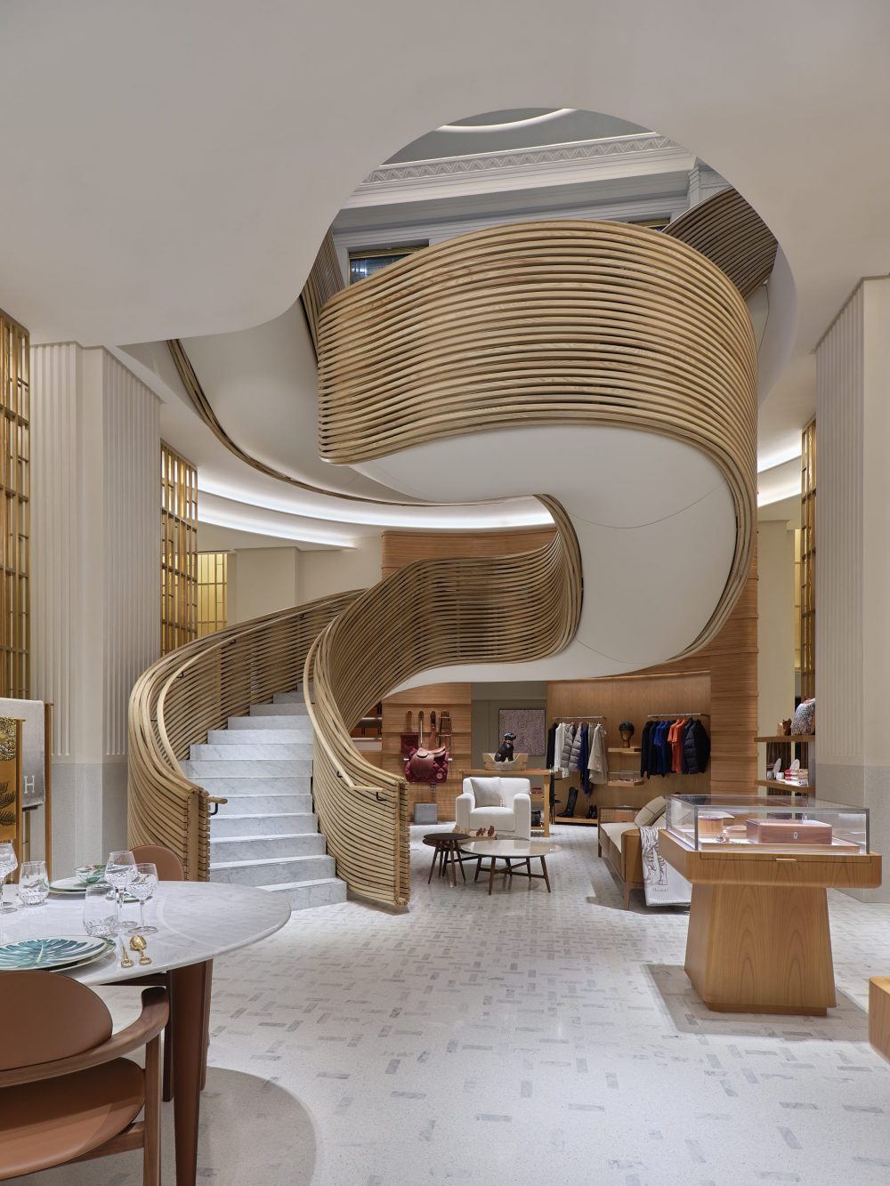 Spiral Stair Design | Flagship Retail Sydney | Active Metal