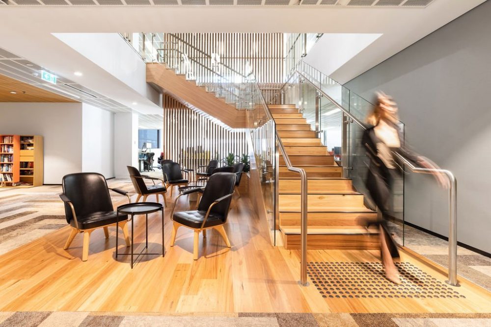 Designer Stair | Challenger Extension Fitout | Active Metal