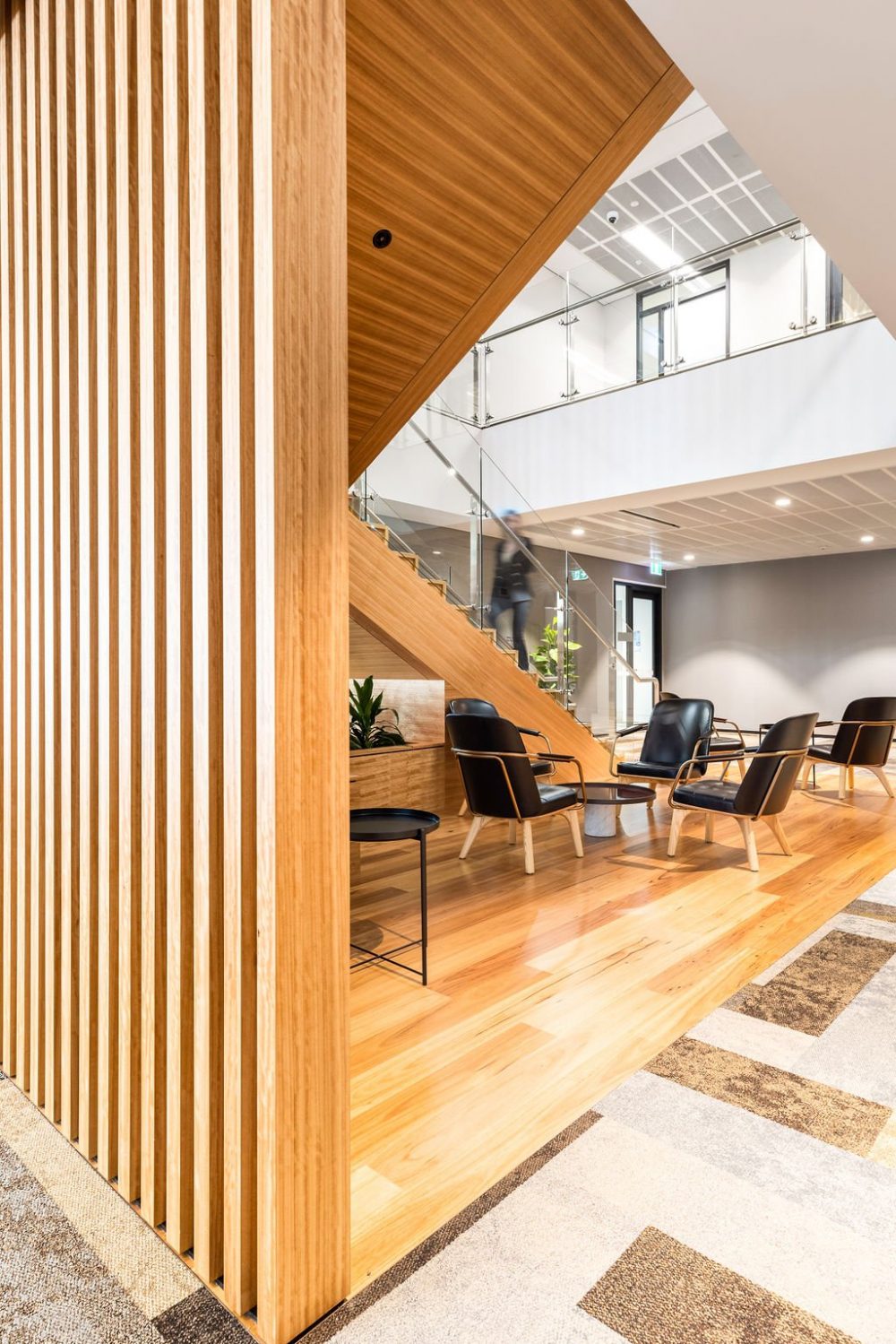 Designer Stair | Challenger Extension Fitout | Active Metal