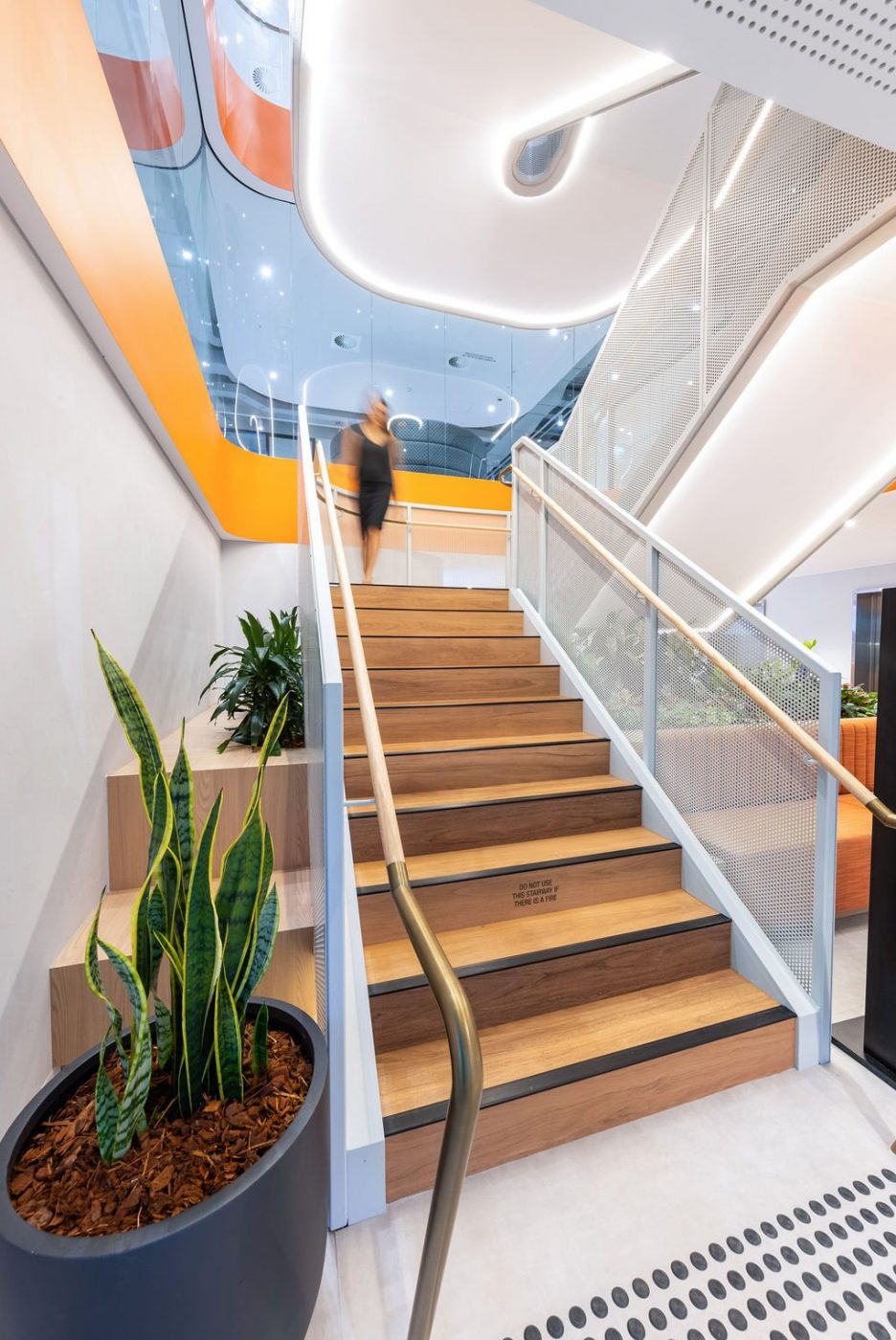 Mesh Feature Stair | oOh! media Sydney | Active Metal