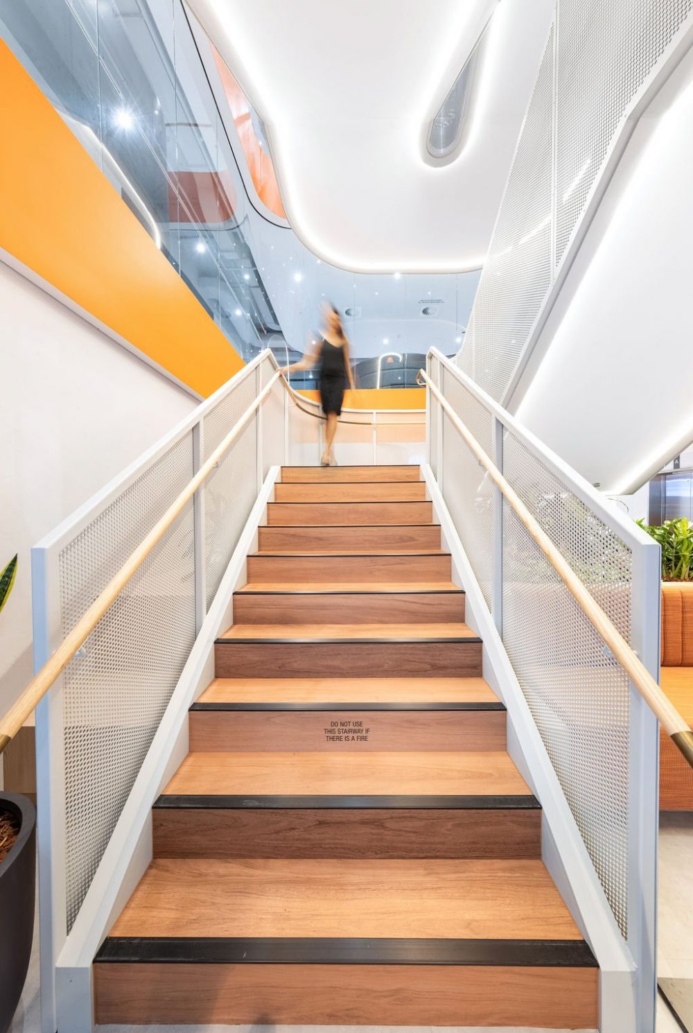 Mesh Feature Stair | oOh! media Sydney | Active Metal
