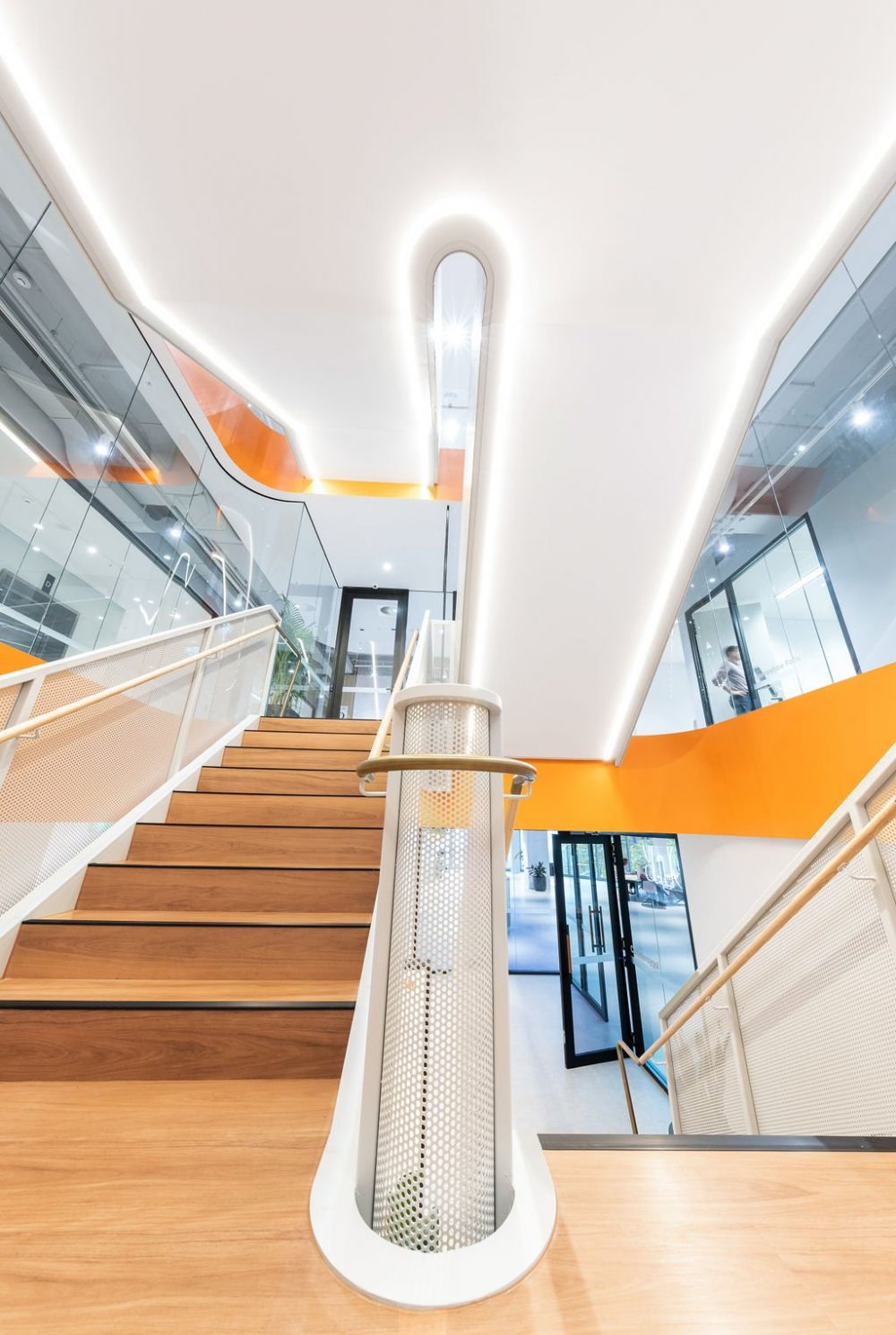 Mesh Feature Stair | oOh! media Sydney | Active Metal