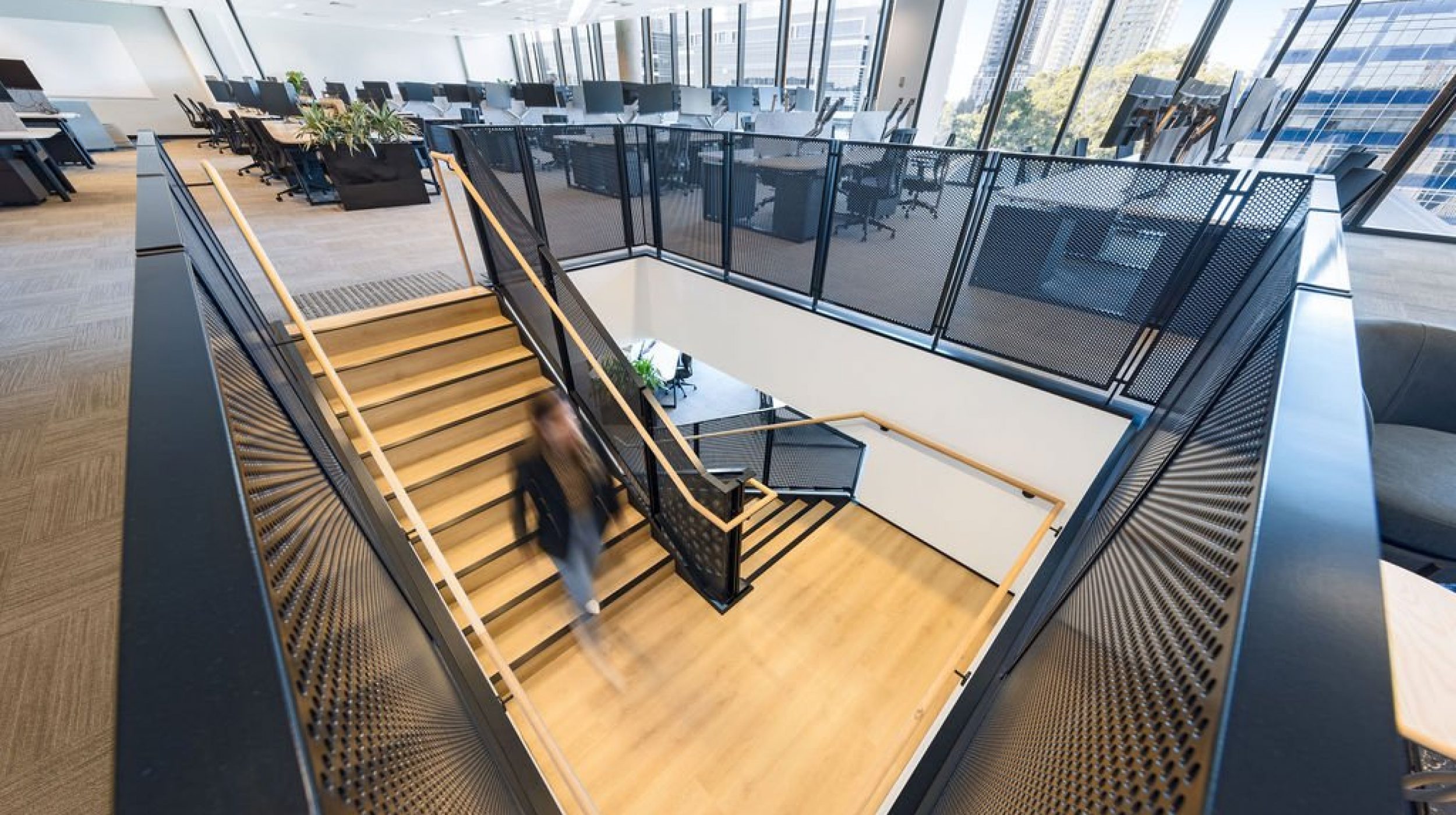 Mesh Steel Staircase | Sydney Water | Active Metal